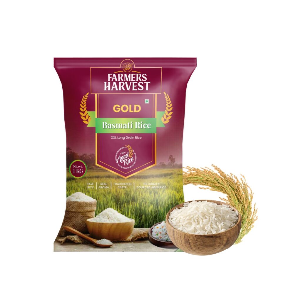 FARMERS HARVEST Gold Basmati Rice – 1 Kg – Sri Thara Spices